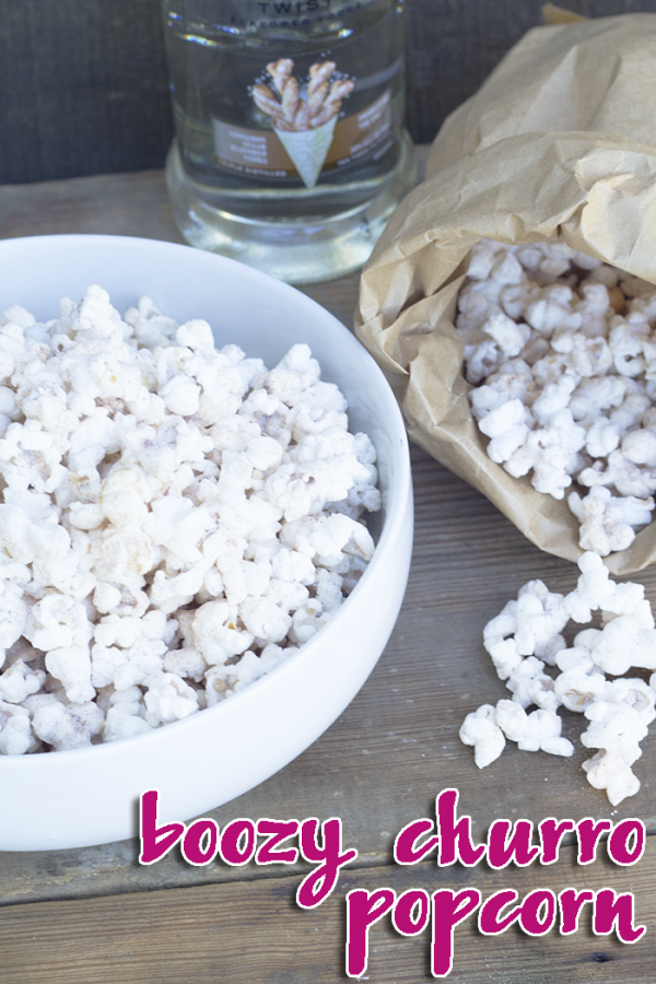 Boozy Churro Popcorn • Taylor Bradford
